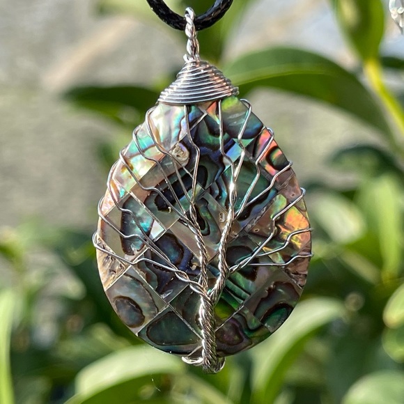 Wild River Gems | Jewelry | 52mm Abalone Shell Tree Of Life Pendant ...